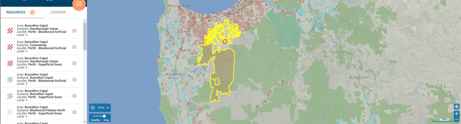 State water register map | NGIS